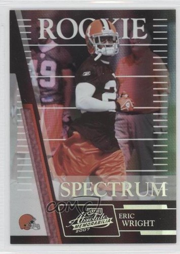 2007 Playoff Absolute Memorabilia - Rookie Eric Wright #168 Spectrum ...