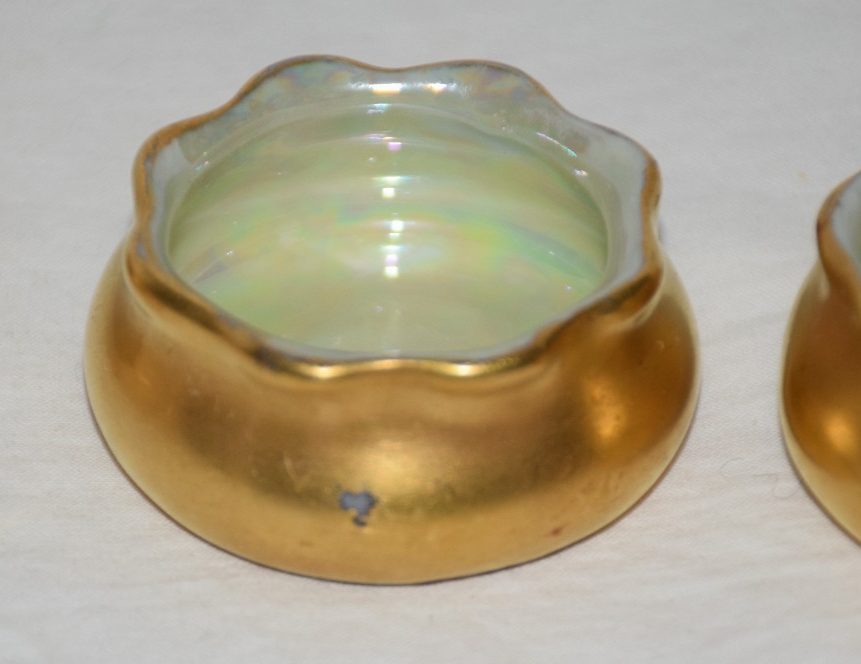 Vtg Set 4 Oepiag Epiag Royal Cecho-Slov Ceramic Open Salt Cellars ...