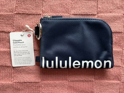 Lululemon Clippable Card Pouch CLUB BLUE/WHITE New with Tags | eBay