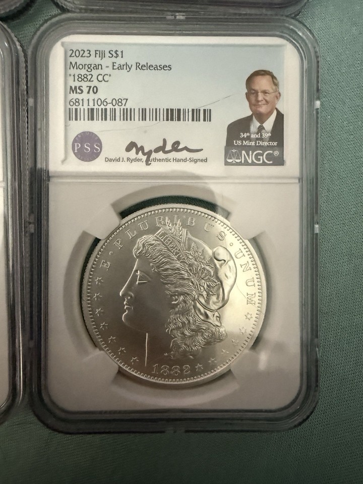 2023 Fiji Morgan Silver Dollar Carson City 4 Coin Set NGC MS 70 "1878-80, 82 CC" | eBay