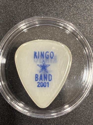 Rare Ringing Star Band 2001 Stage Guitar Pick Clear With Blue Lettering ...