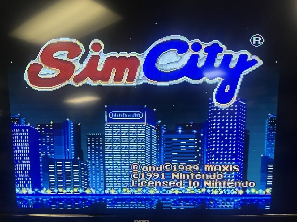 SimCity (Super Nintendo Entertainment System, 1991) SNES Authentic ...