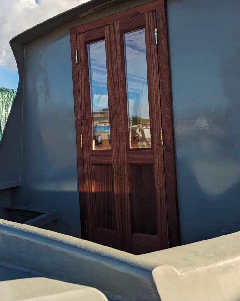 Buy it Now - Oak Narrowboat Doors (Pair), with Frame | eBay UK