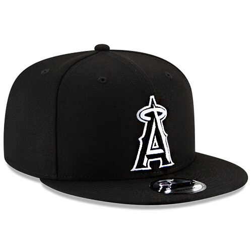 New Era Anaheim Angels 950 Snapback Hat MLB League Basic Black White ...