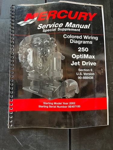 Mercury Service Manual 2002 Colored Wiring Diagram 250 Opti Jet Drive ...