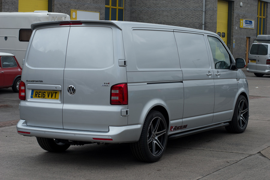 VW T5 T6 TRANSPORTER BUMPER PROTECTOR REFLEX SILVER REAR BACK COVER ...