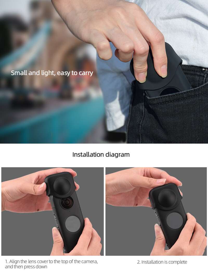 Antiscratch Silicone Lens Protective Cover Case Cap For Insta360 ONE X2 ...