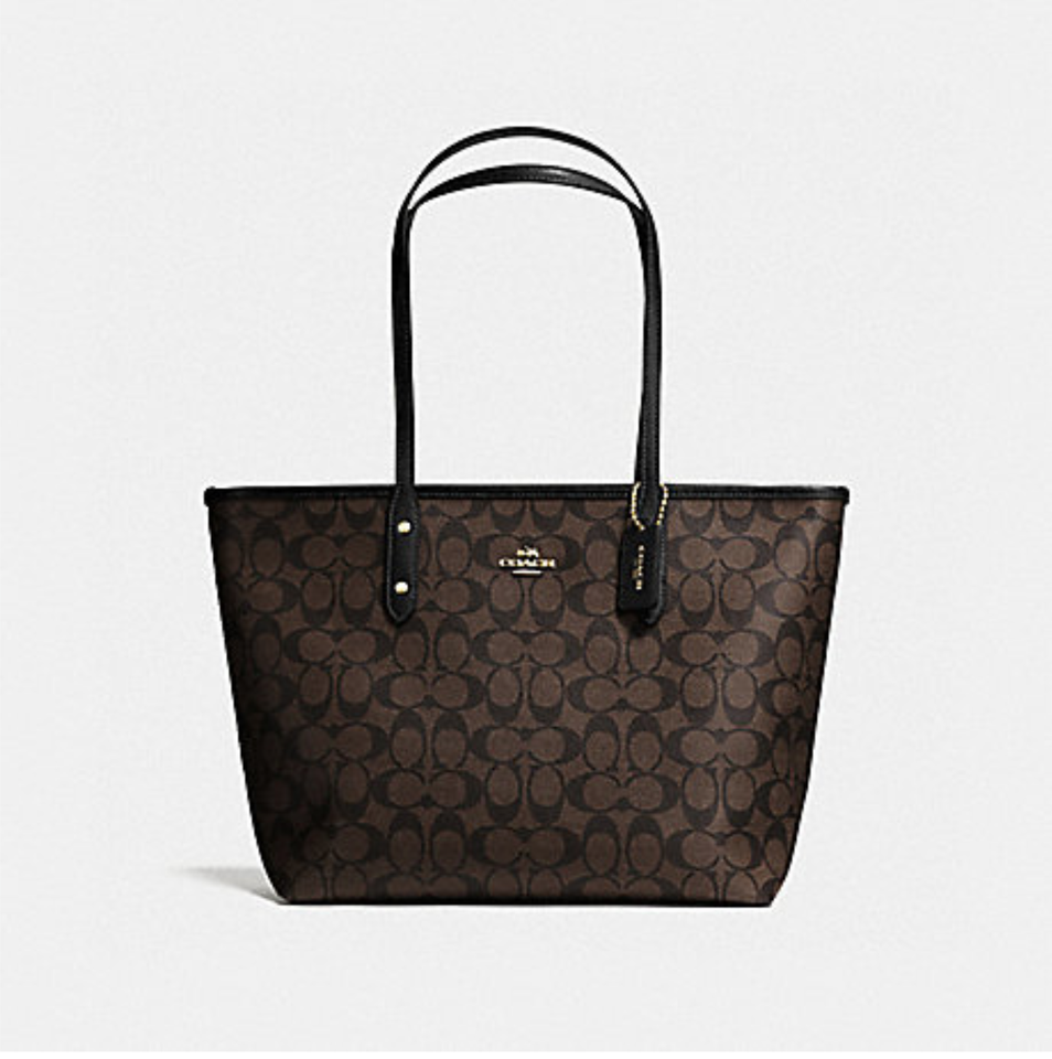 NEW Coach Crossgrain Leather City Zip Tote F58846 F294887 F57522 F38161 ...
