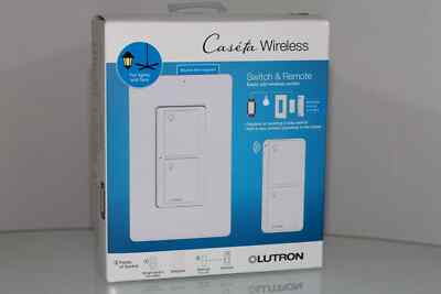Lutron P-PKG1WS-WH Caseta Smart Switch Kit with Remote - White ...
