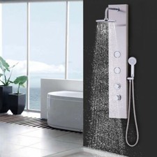 Blue Ocean SPA392M 52 inch Shower Panel Tower with Rainfall Shower Head ...