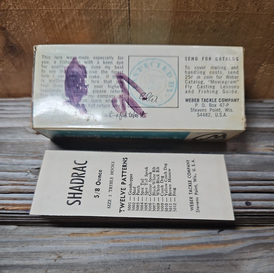 Vtg Weber "SHADRAC"#3009. Coach Dog colored Jump Bait. Topwater Lure ...