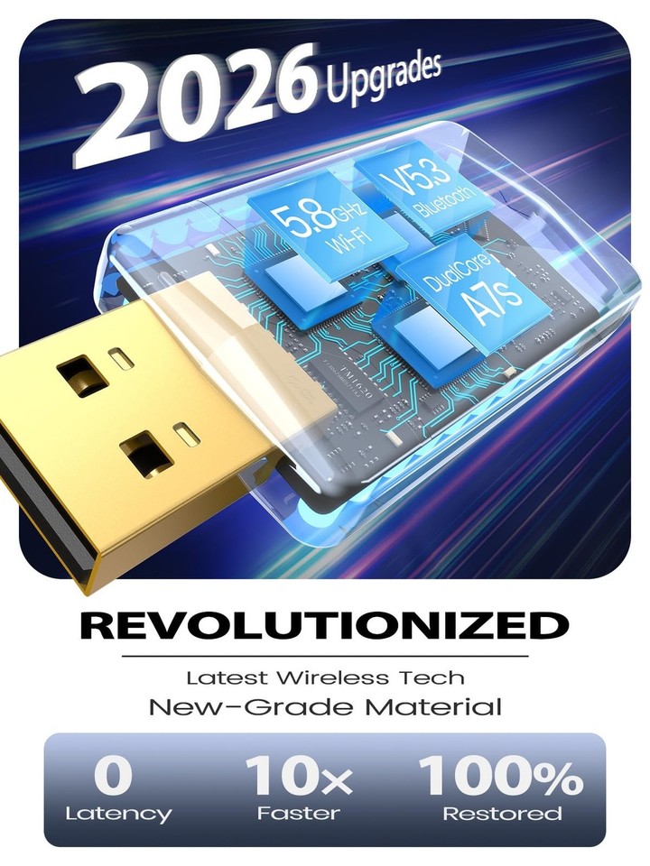 Mini Wireless CarPlay Adapter for iPhone & Android Auto (2026 Upgrade ...