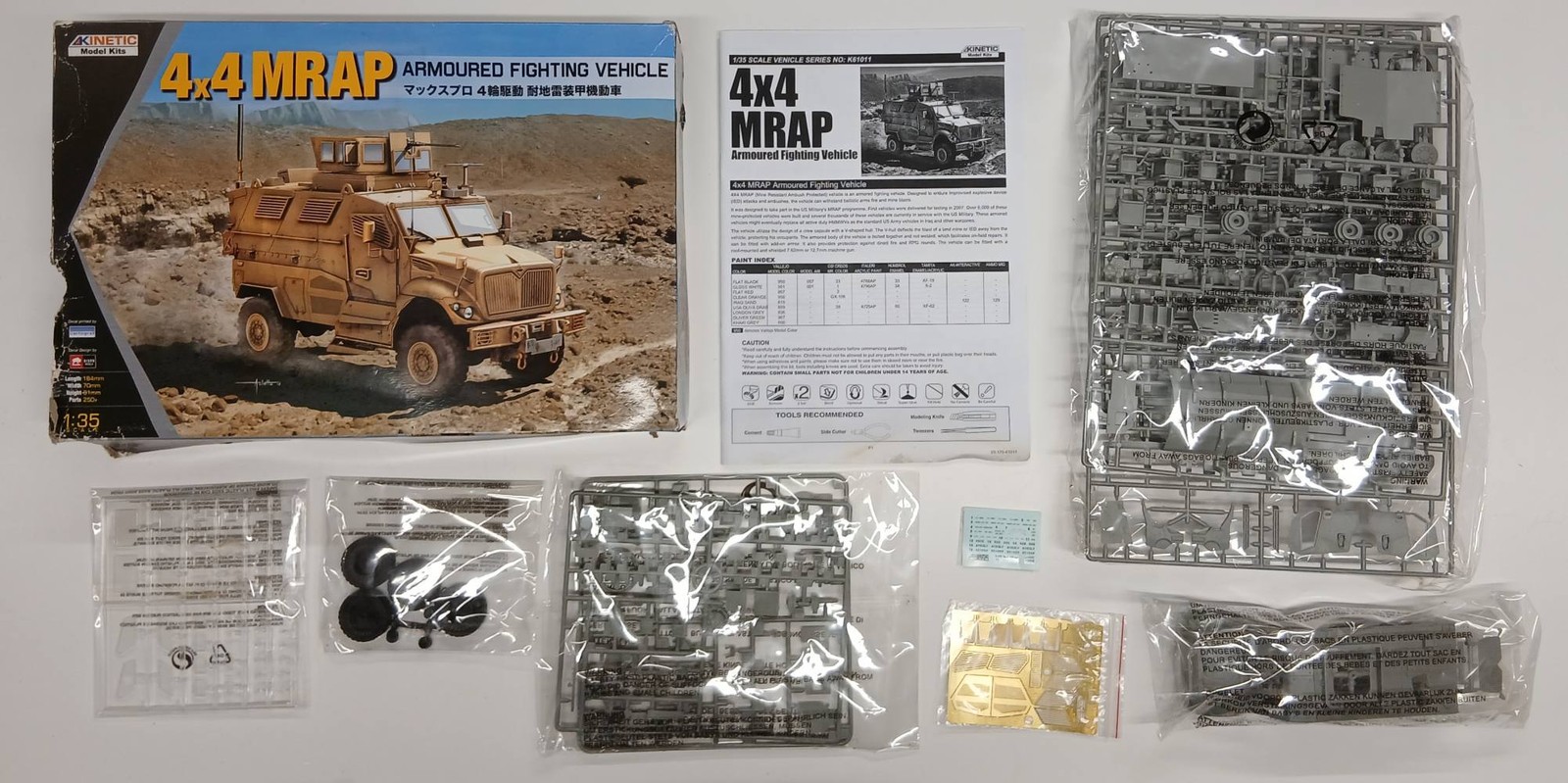 KINETIC 1/35 61011 4X4 MRAP (DAMAGED BOX AND DECALS) | eBay UK