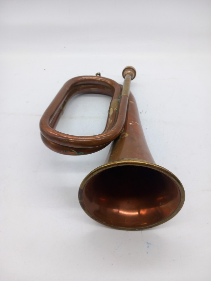 Antique Copper & Brass Military Bugle Army Marine Instrument Music ...