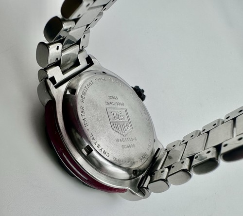 TAG HEUER Formula 1 WAC1113 BA0850 Red Dial Quartz Mens F1 Watch 7 Inch ...