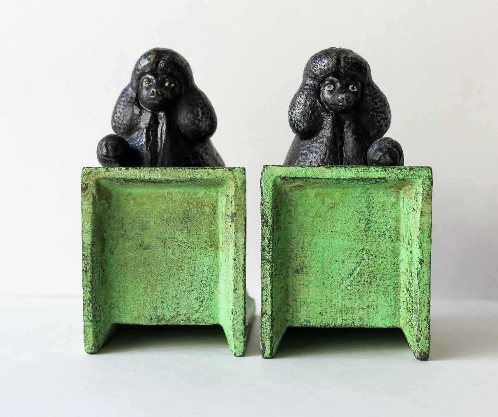 Vintage Poodle Bookends Cast Iron | eBay