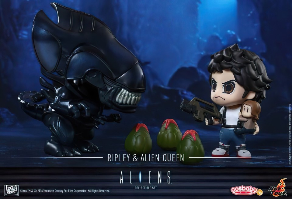 Hot Toys Aliens Cosbaby Alien Queen Xenomorph Vs Ripley COSB295 Very ...