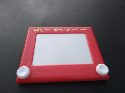MAGIC Etch A Sketch Screen Red Works | eBay