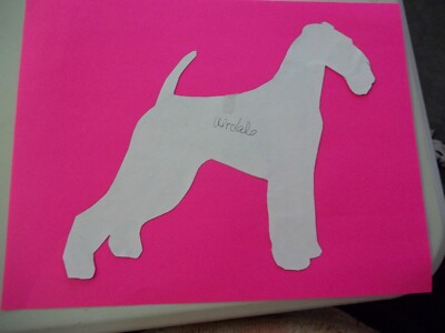 Airedale Terrier Car Magnet Hand Cut and Painted U pick style color | eBay