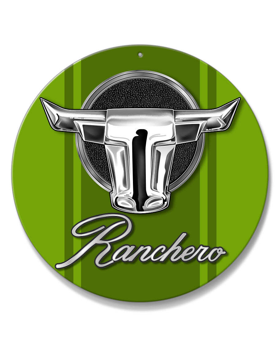 1968 - 1971 Ford Ranchero Emblem Round Aluminum Sign - Aluminum - 14 ...