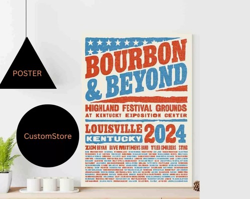 Bourbon And Beyond 2024 Merch Highland Festival Grounds Poster | eBay