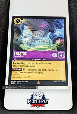 STRATOS Tornado Titan NM-MINT Disney Lorcana TCG 55/204 EN3 | eBay