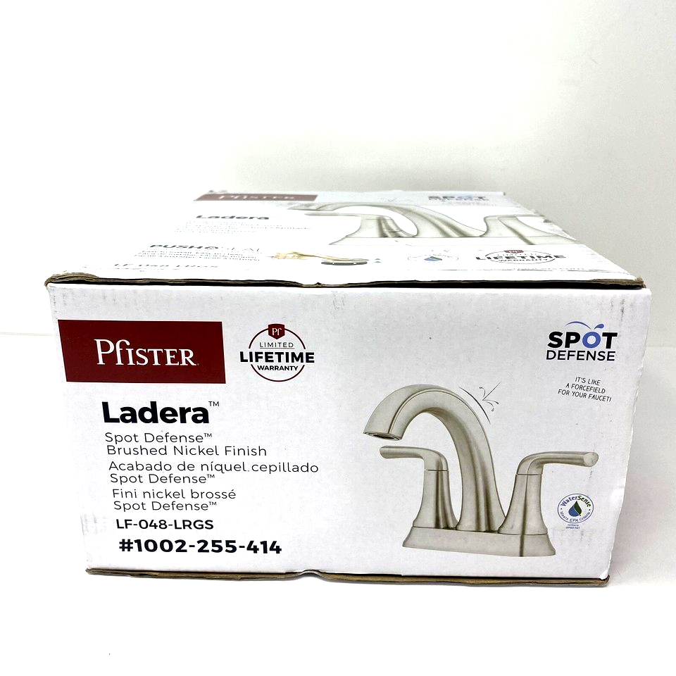 Pfister LF-048-LRGS Ladera 4in. Centerset Bathroom Faucet Defense ...