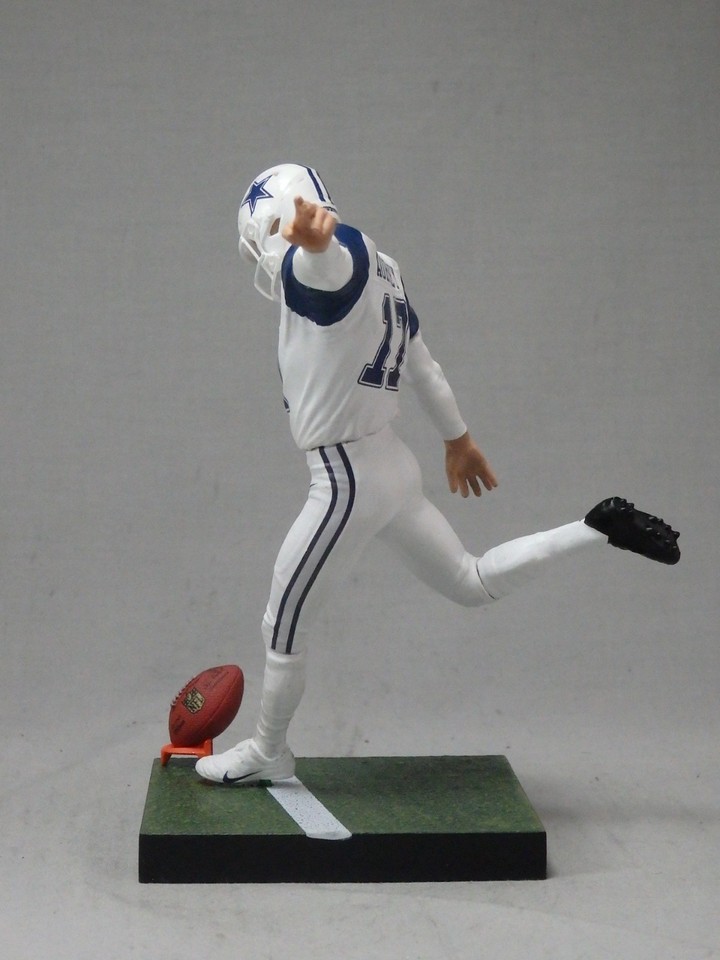 BRANDON AUBREY custom figure DALLAS COWBOYS McFarlane home white Jersey ...