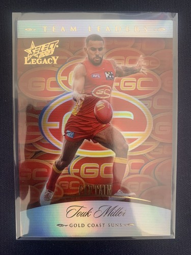 2023 Legacy Touk Miller Team Leaders Captain 141/200 Gold Coast Suns | eBay