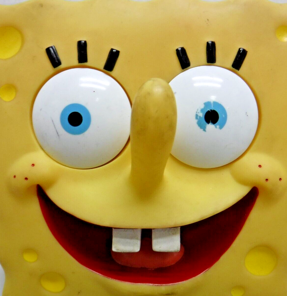 Eye Popping Spongebob Squarepants Squeeze Me Viacom 2002 9" Figure ...