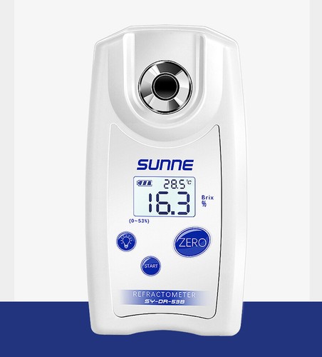 0-53.0% Electronic Brix Meter Portable Fruit Sugar Detector Sweetness ...