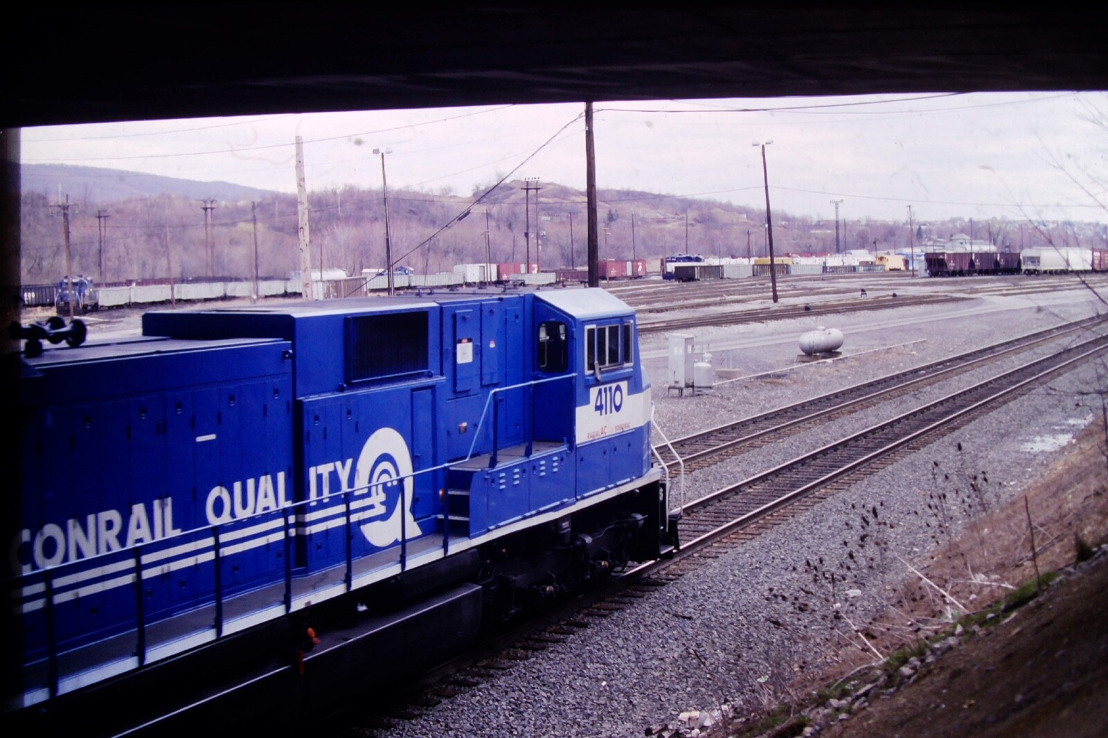 Kodachrome Original Slide Conrail EMD SD80 Diesel #4110 (1996) Item # ...