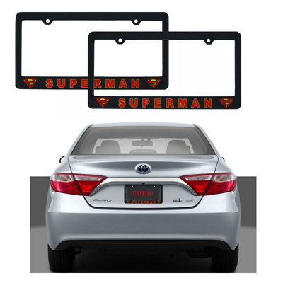 New DC Superman Classic Logo Plastic License Plate Frame MADE IN USA 2 ...