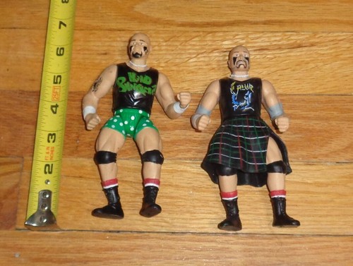 1998 WWF WWE Jakks Headbangers Tag Team Wrestling Figures Mosh Thrasher ...