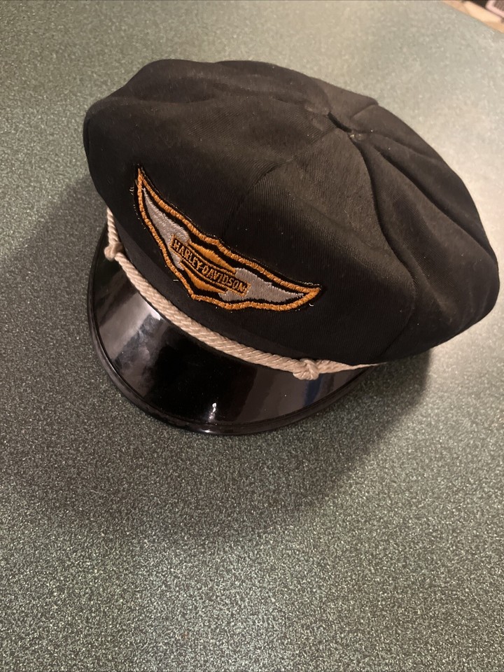 Vintage Authentic Harley Davidson Motorcycle MOCO Captains Hat Brimmed ...