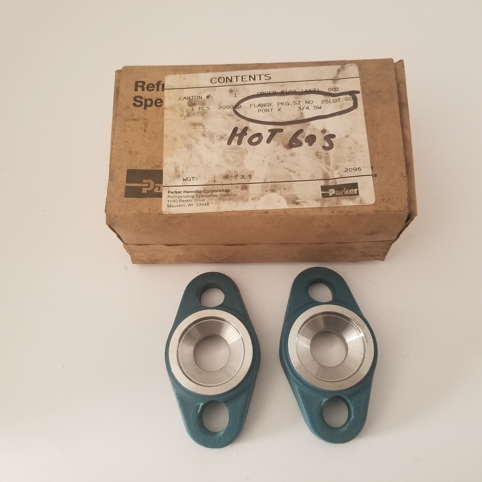 Parker Flange Kit #300051, Port × 3/4 SW, R/S, 2 Bolt, New | eBay