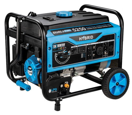 Pulsar DUAL-FUEL 5250W/4250W Generator Rated 4750W/3850 CO Alert PGMA ...