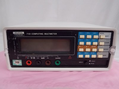 SOLARTRON SCHLUMBERGER 7151 COMPUTING DIGITAL MULTIMETER *TESTED* | eBay