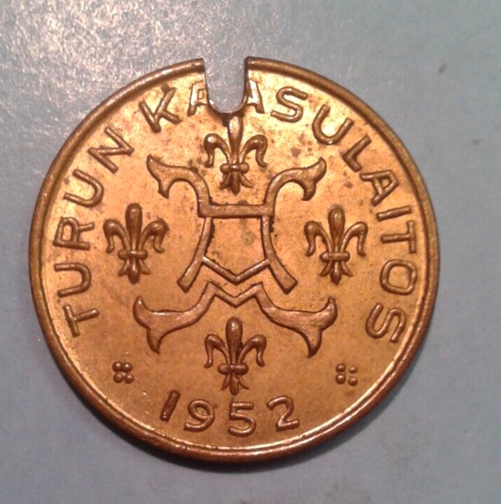 Finland ABO Gasverk Vintage Gas token 1952. | eBay