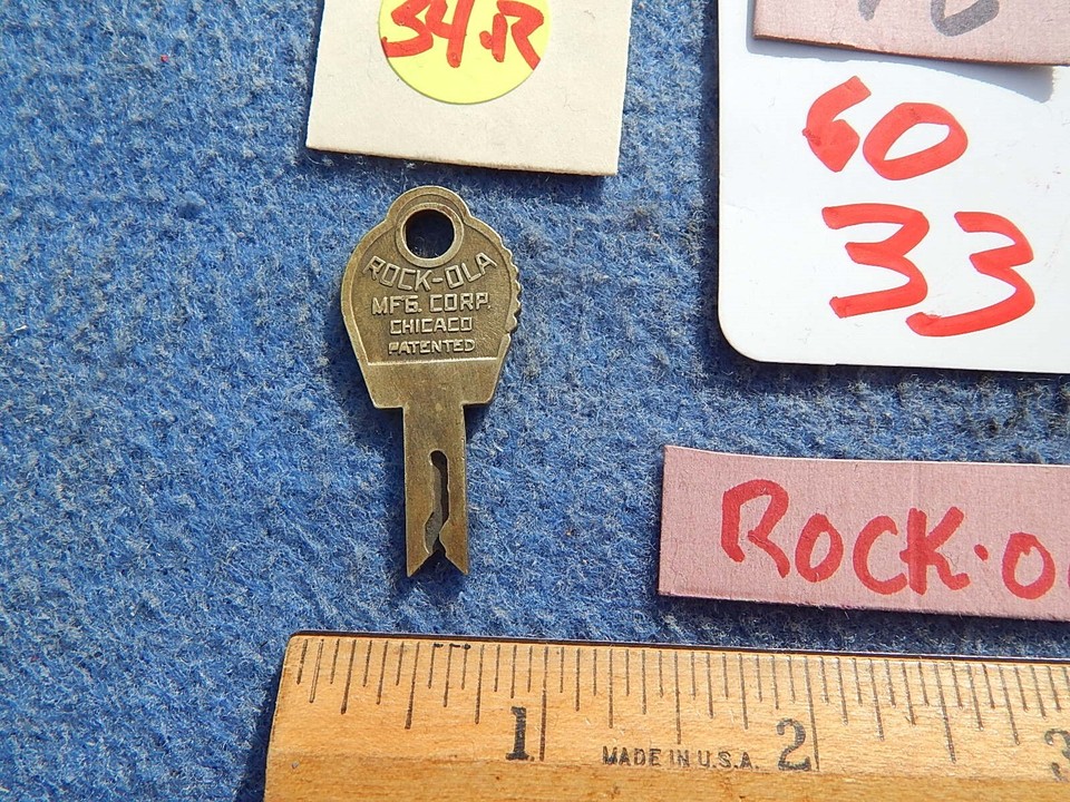 1940-1942 Rock-ola Key for 5/8 inch lock - Bell Lock 33 RO 263 | eBay
