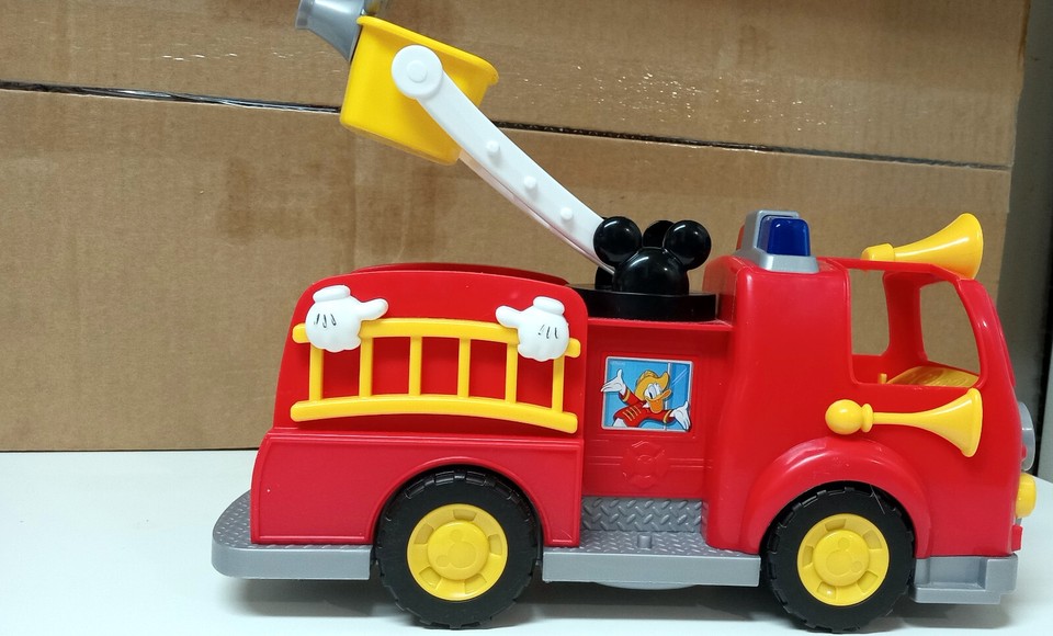 Disneys Mickey Mouse Fire Engine Fire Truck Toy With Lights And Sound ...