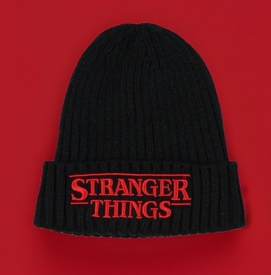 NEW! Stranger Things Embroidered 3D Logo Adult Knit Cuff Beanie M/F ...