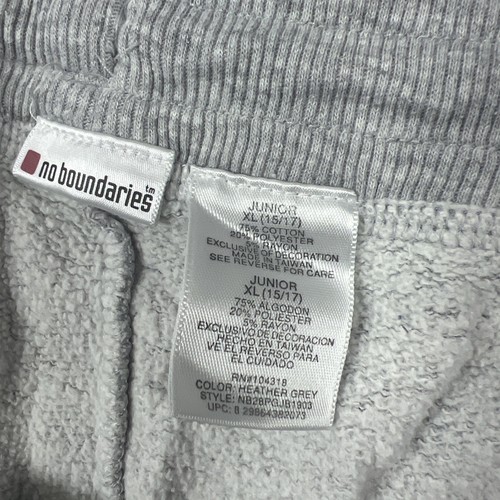 No Boundaries Sweatpants Tie String Waist Soft Comfortable Solid Gray ...