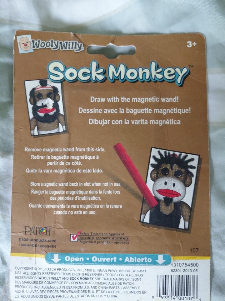 Sock Monkey Wooly Willy | eBay