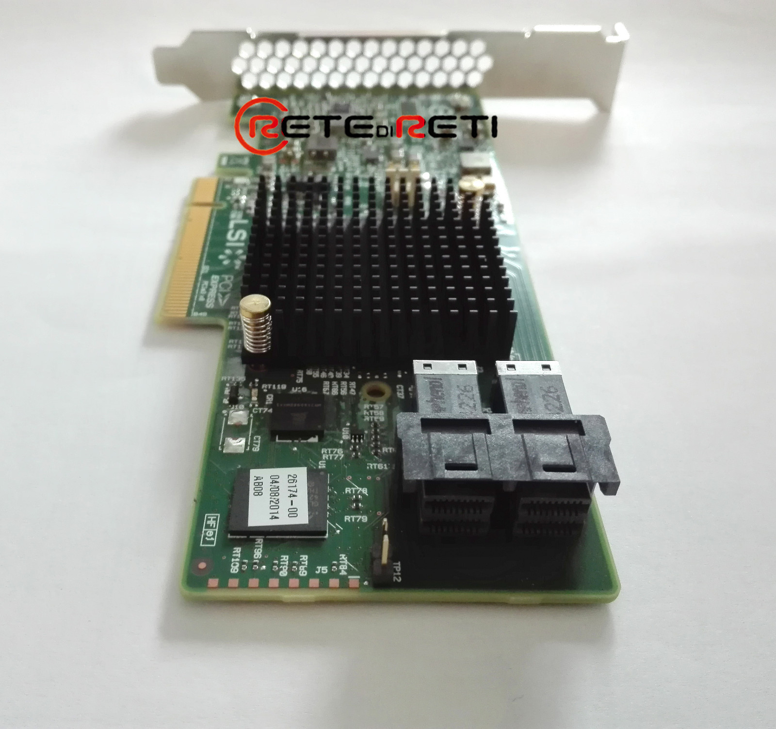 LSI 9341-8i 8-Port Internal 12Gb/s SAS RAID card LSI00407 2x HD Mini ...