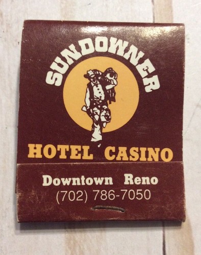 Matchbook Sundowner Hotel Casino Downtown Reno Complete Match Book | eBay