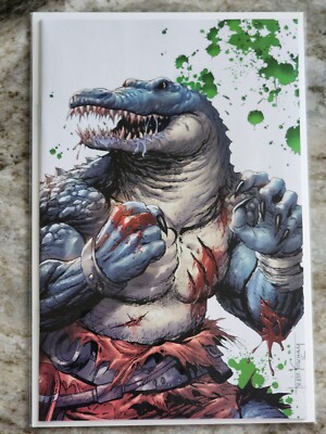 TMNT #1 BATTLE DAMAGE LEATHERHEAD VIRGIN VARIANT SDCC 2024 | eBay