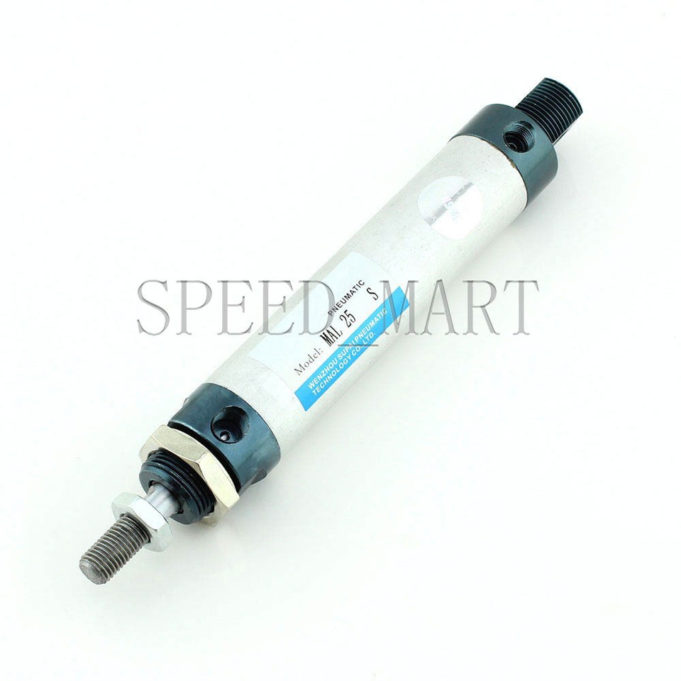 MAL25x25-CA-S Mini Pneumatic Air Rod Cylinder with 25mm Stroke Inner ...