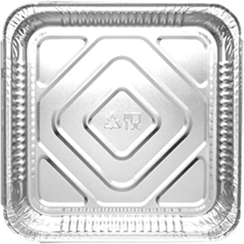 9" x 9" NO9 Large Aluminium foil food containers with lid oven baking ...