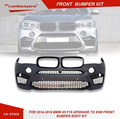 For 2014 2015 2016 2017 2018 BMW X5 F15 Upgrade to X5M Front Bumper ...